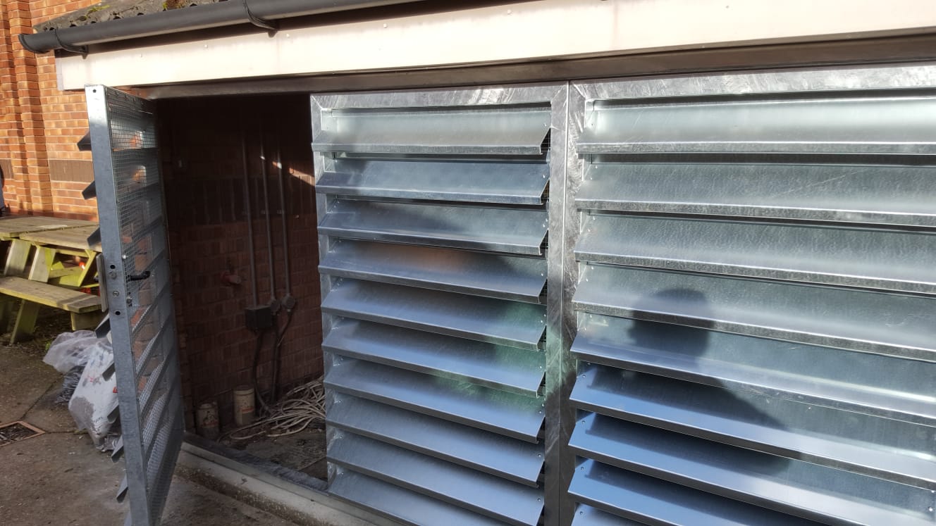 Security louvre doors - Petersfield Forge